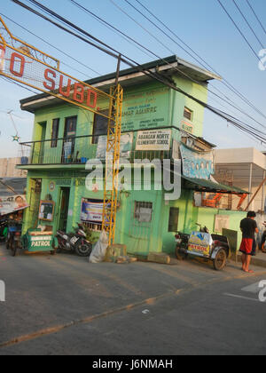 A photograph of Barangays and the MacArthur Highway Bridge in Marilao ...