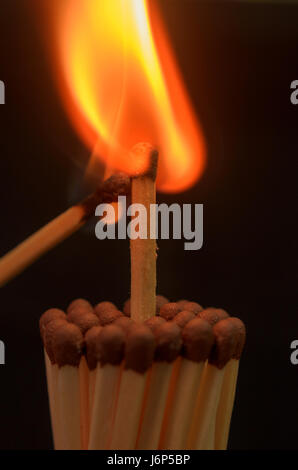 Matches with multi-colored heads Stock Photo - Alamy