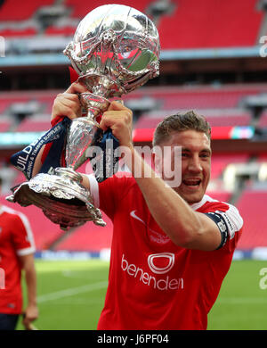 The Buildbase FA Trophy at Wembley Stadium, London. PRESS ASSOCIATION ...