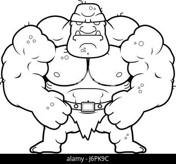 A big cartoon ogre flexing his muscles Stock Vector Image & Art - Alamy