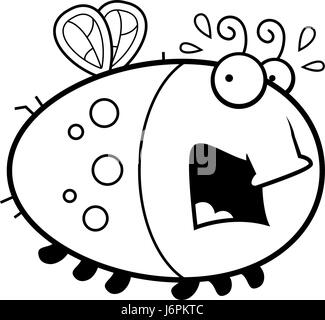 A cartoon illustration of a fly looking scared Stock Vector Image & Art ...