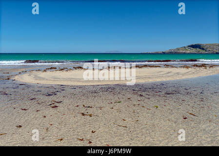 Feall bay looking towards Ben Feall The isle of Coll Scotland Stock ...
