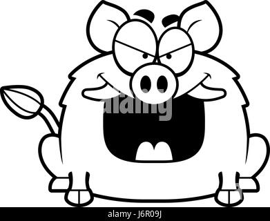 A cartoon illustration of an evil looking boar Stock Vector Image & Art ...