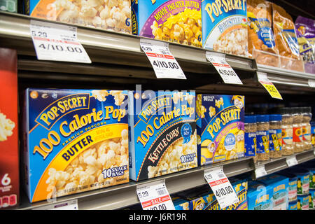 Popcorn shelf store market grocery sell sale display rack choose pick ...