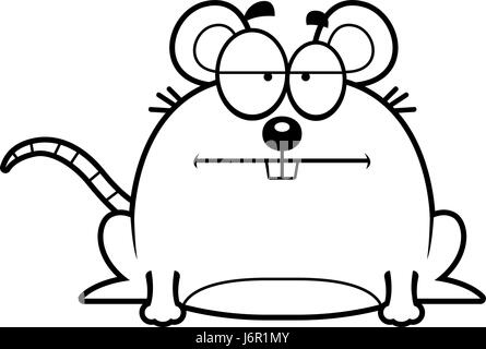 A cartoon illustration of a mouse looking calm Stock Vector Image & Art ...
