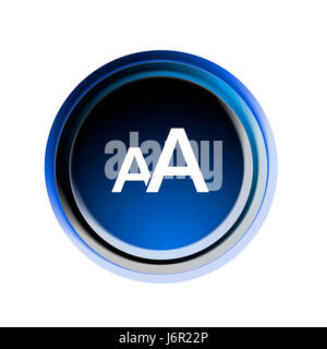 letters enlarge button bigger isolated optional symbolic graphic ...