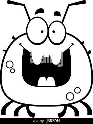 A cartoon illustration of a tick looking happy Stock Vector Image & Art ...