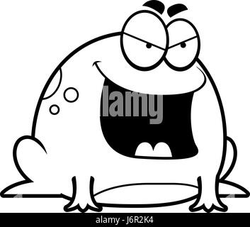 A cartoon illustration of an evil looking frog Stock Vector Image & Art ...