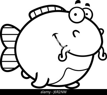 A cartoon illustration of a catfish smiling Stock Vector Image & Art ...