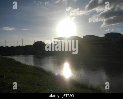 A view of the Marikina River Park located along the Marikina River in ...