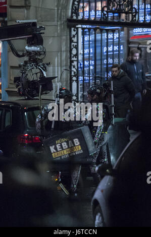 Motion capture actors are spotted on set in Edinburgh as the first unit ...