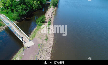 Old Delaware and Raritan Canal in New Brunswick, New Jersey Stock Photo ...