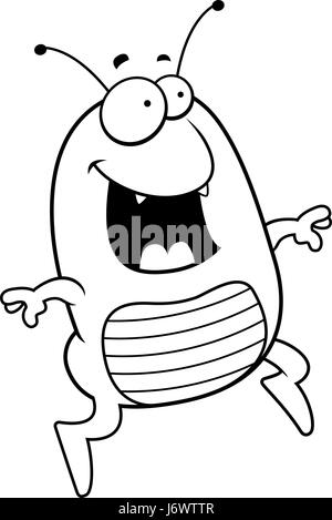 A happy cartoon flea jumping and smiling Stock Vector Image & Art - Alamy
