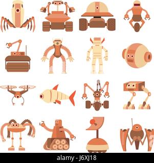 Robot forms icons set, cartoon style Stock Vector Image & Art - Alamy
