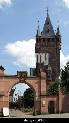 weinheim two castles city Stock Photo - Alamy