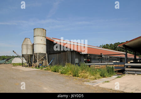agriculture farming yard hesse stable farm germany german federal ...