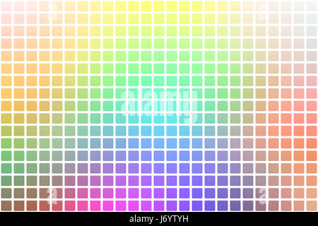 Light rainbow abstract rounded corners tiles mosaic over white ...