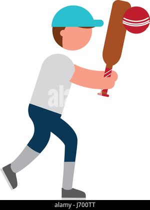 ethlete practicing cricket avatar Stock Vector Art & Illustration ...