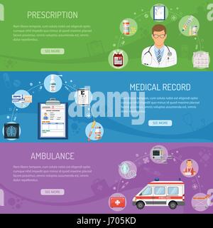 Medical horizontal banners Stock Vector Image & Art - Alamy