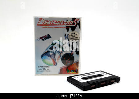 1980's Computer Game Deactivators Spectrum 48K Cassette Stock Photo - Alamy