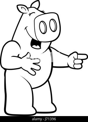cartoon pig pointing Stock Vector Image & Art - Alamy