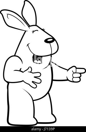 A happy cartoon rabbit laughing and smiling Stock Vector Image & Art ...