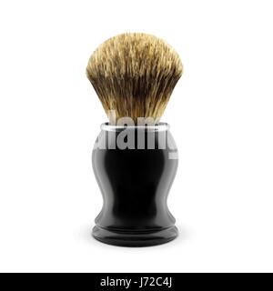 Shaving brush isolated on white background. care accessory Stock Vector ...