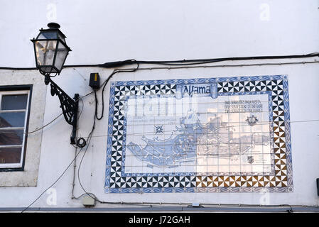 Map of the Alfama Stock Photo - Alamy