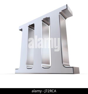 Metallic Roman Numeral 3 Stock Photo - Alamy