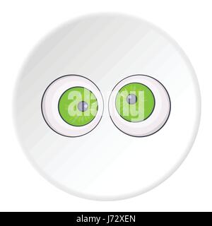 Slant eyes icon, cartoon style Stock Vector Image & Art - Alamy