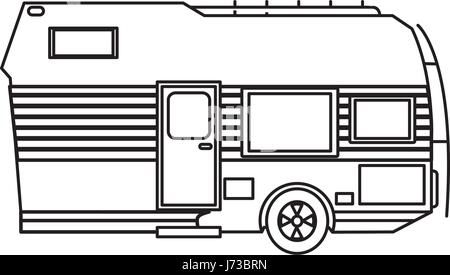 Voyage trailer icon. Outline voyage trailer vector icon for web design ...