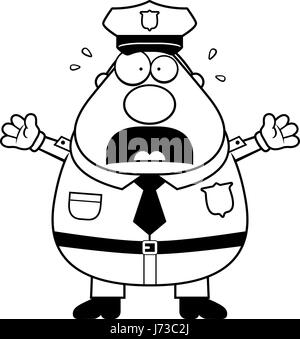 A cartoon police officer looking scared Stock Vector Image & Art - Alamy