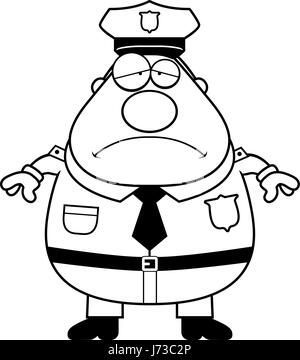 A cartoon police officer looking sad Stock Vector Image & Art - Alamy