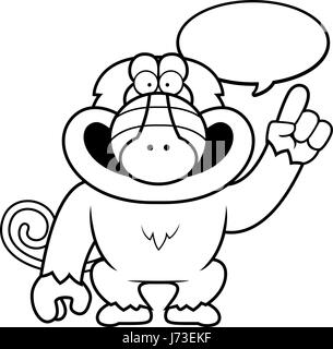 A cartoon illustration of a baboon talking Stock Vector Image & Art - Alamy