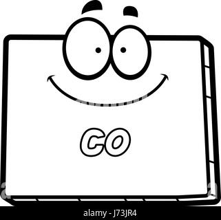 A cartoon illustration of the state of Colorado smiling with rainbow ...