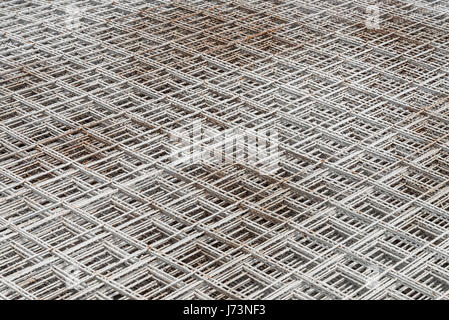 Stacked rebar grids at the construction site Stock Photo - Alamy