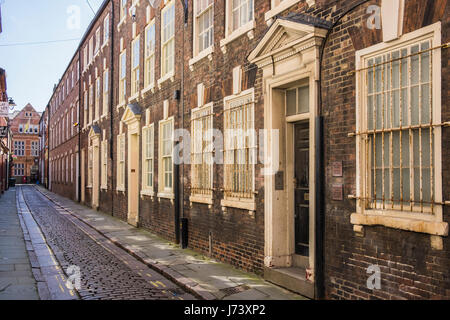 UK, England, Yorkshire, Hull, Bishop Lane Staith, Crowle House, home to ...