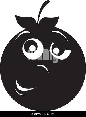 tired orange character kawaii style Stock Vector Image & Art - Alamy