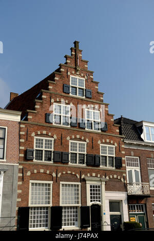 holland gable stepped gables corbie-gable blue house building window ...