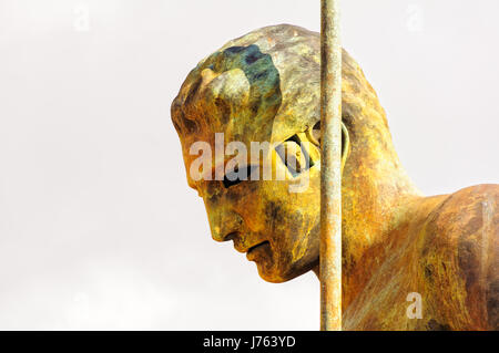 Detail of Daedalus, bronze sculpture by Igor Mitoraj. Valley of the ...