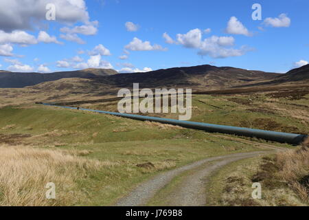 Pipeline diverting water from Loch Breaclaich to Lednock power station ...