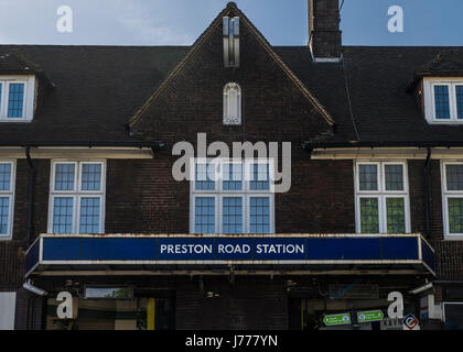 Preston Road station Stock Photo - Alamy