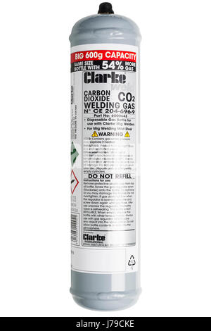 Canister of carbon dioxide gas Stock Photo - Alamy