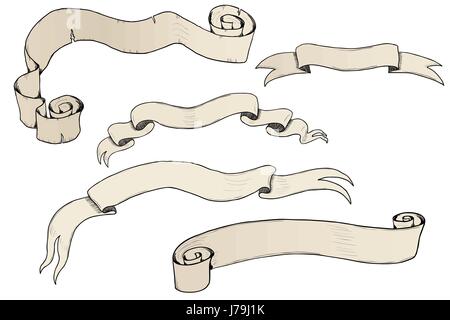 Retro vintage engraving style ribbon vector set Stock Vector Image & Art - Alamy