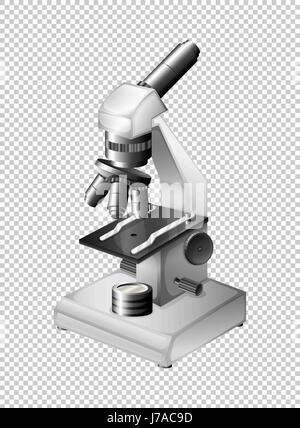 Microscope with three lens Stock Vector Image & Art - Alamy