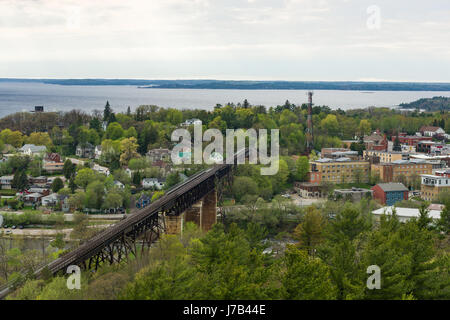 View Of Parry Sound From Tower, Ontario, Canada Stock Photo - Alamy