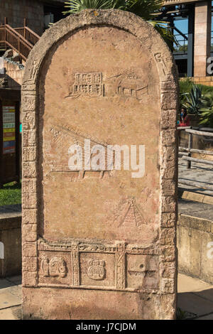 Stone Stele inside a Park in Italy Stock Photo - Alamy