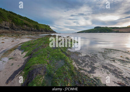 Wonwell Beach at the mouth of the River Erme in South Devon Stock Photo ...