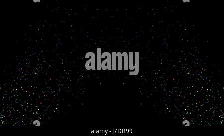 Animation of colorful falling confetti alpha channel included Stock ...