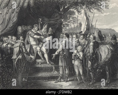 Magna Charter Signed by King John, 1215, (c19th century). Artist ...